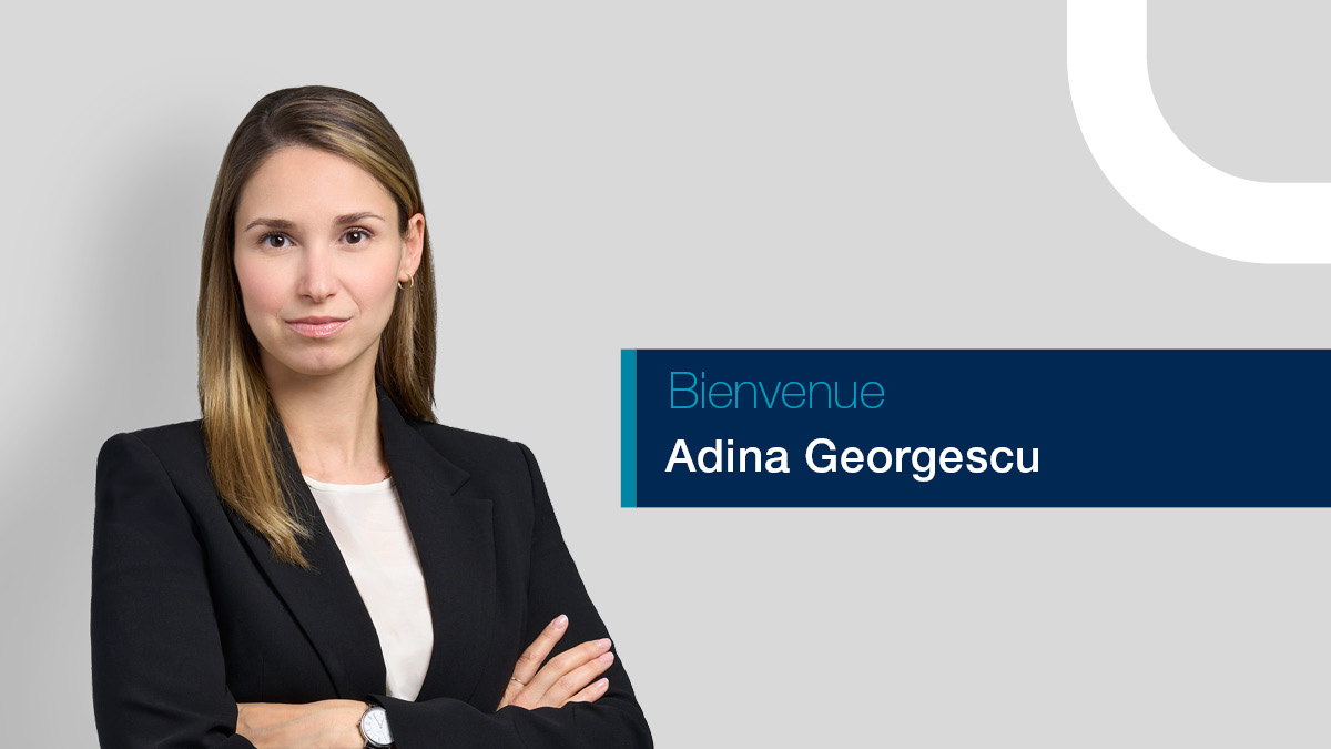 BLG accueille une nouvelle associée, Adina Georgescu, au sein de son ...