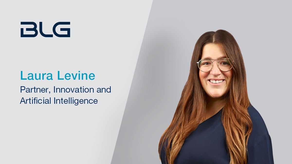 Laura Levine appointed BLG's Partner, Innovation and Artificial ...