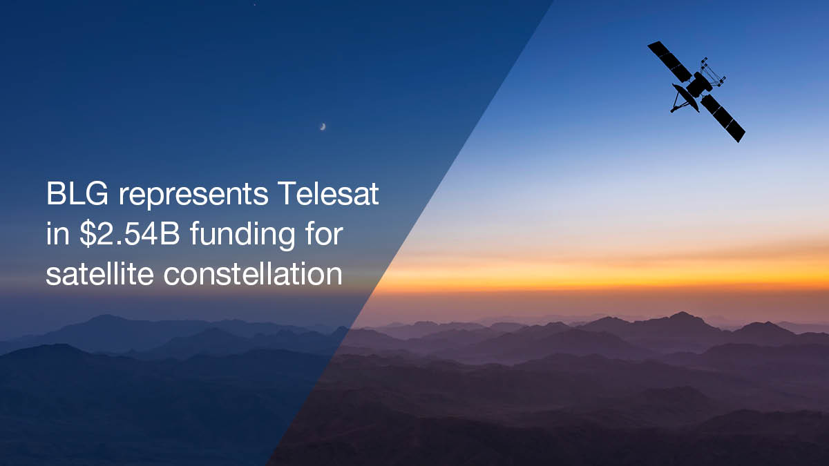 Telesat completes $2.54B funding for Lightspeed Satellite Constellation ...