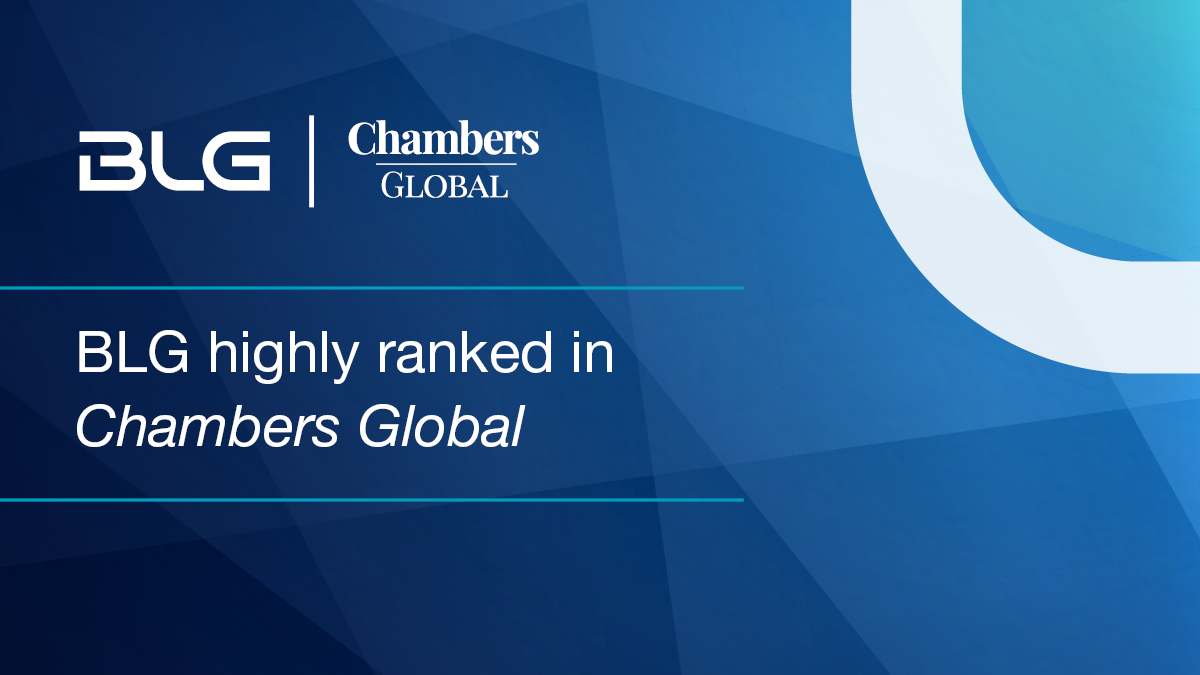 BLG increases its global recognition with new Chambers Global rankings for Energy and M&A | BLG
